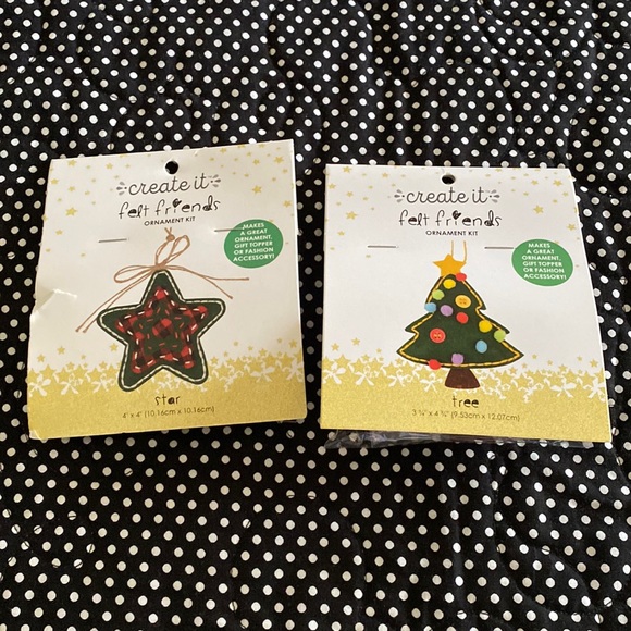 Office | Two New Create It Felt Friends One Tree And One Star | Poshmark